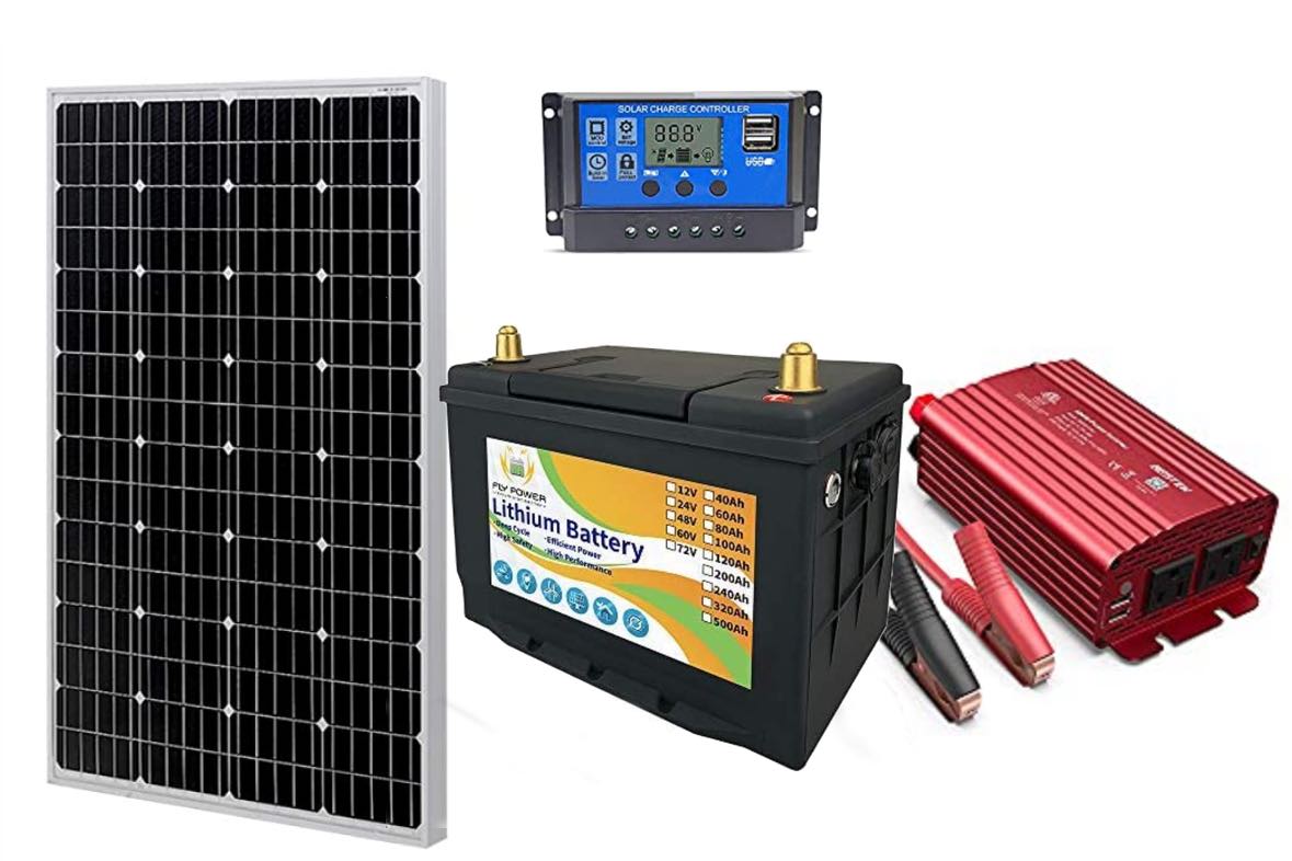 500W DIY solar battery kit for $420 that will run most household ...
